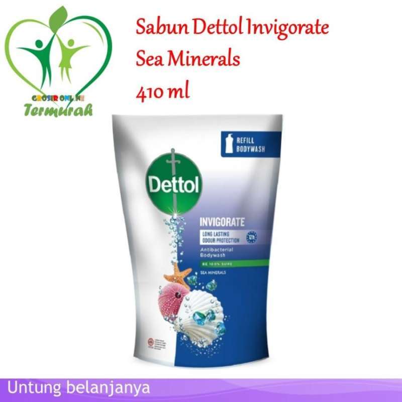 Jual Dettol Invigorate Sea Minerals 410 Ml/ Sabun Mandi Dettol Refill Di Seller Grosir Online ...