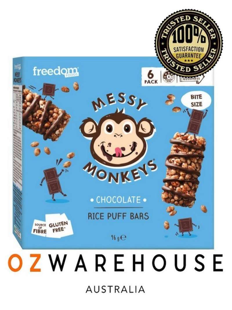 Jual Freedom Foods Messy Monkeys Chocolate Rice Puff Bars 6 pack di ...