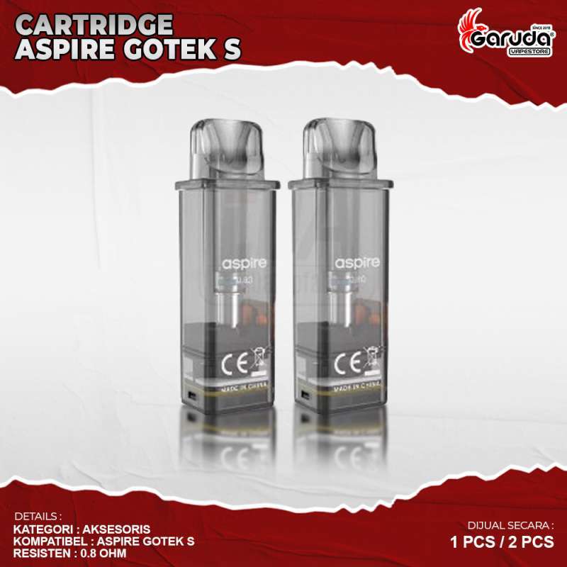 Jual Gotek S Cartridge 0.8ohm By Aspire 1pack (2pcs) 100% Authentic di ...