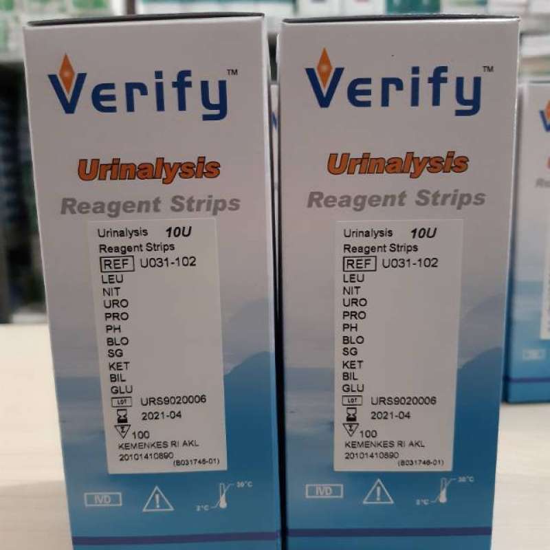Promo Verify Urinalysis 10p / Alat Tes Urine Verify 10 Parameter isi ...