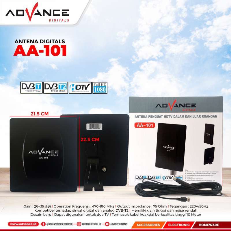Jual Advance Antena Digital HD AA-101 Garansi Resmi di Seller Alfastore ...