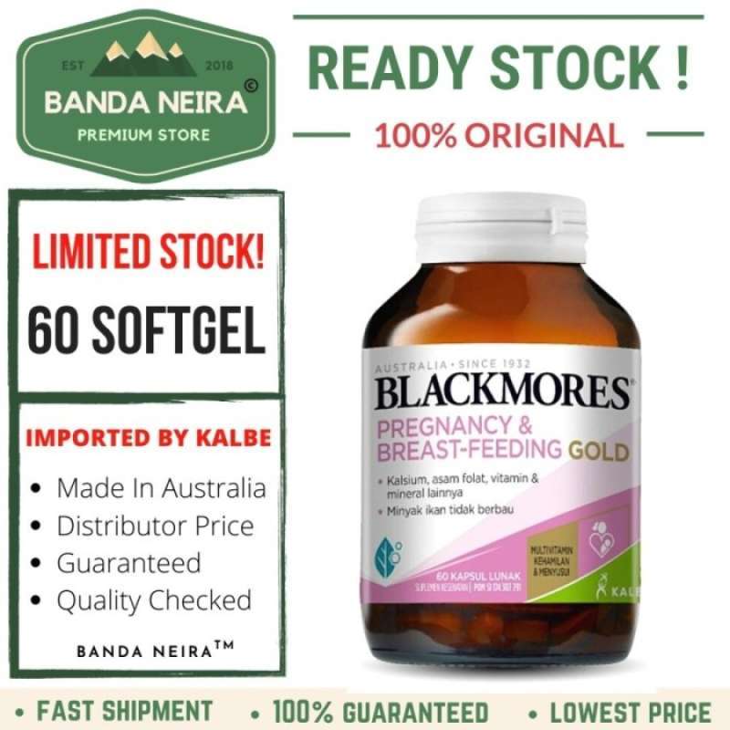 Jual Blackmores Pregnancy & Breastfeeding Gold - 60 KAPSUL di Seller ...