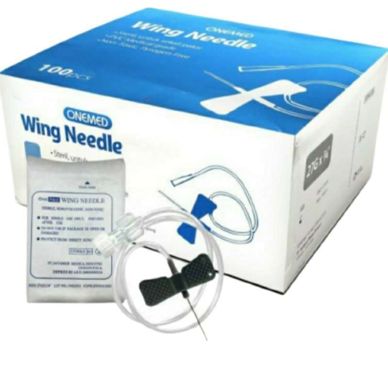 Promo Wing Needle 27G Onemed/ Needle Wing 27G Onemed Isi 100Pcs ...