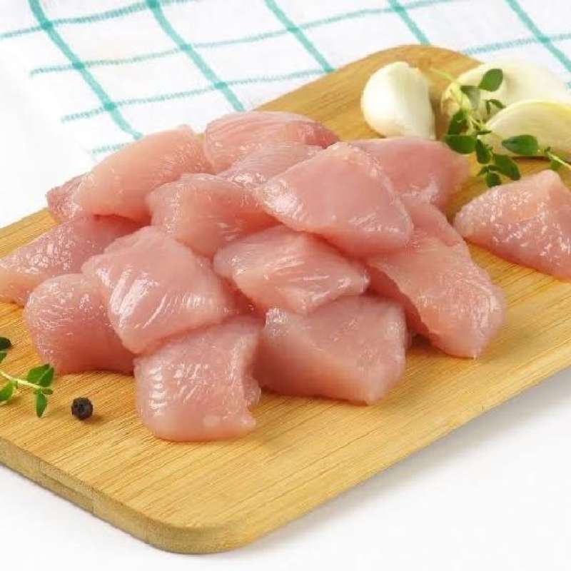 Jual Daging Fillet Dada Ayam Potong Dadu 500gr Chicken Breast Dice 500 ...