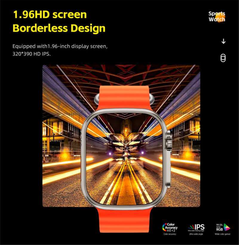 Promo Sniper Smartwatch Sw8 Ultra Series Support Wireless Charging ...