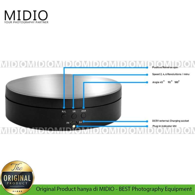 Jual Midio Alas Putar Rotating Display Fotografi Stand Base Mirror 13 ...