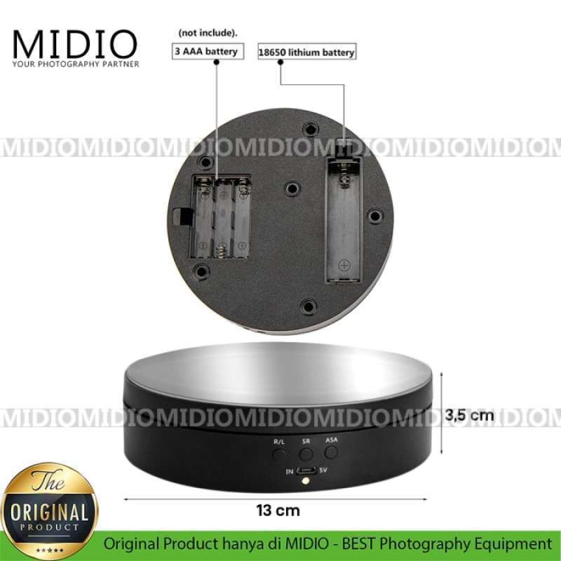 Jual Midio Alas Putar Rotating Display Fotografi Stand Base Mirror 13 ...