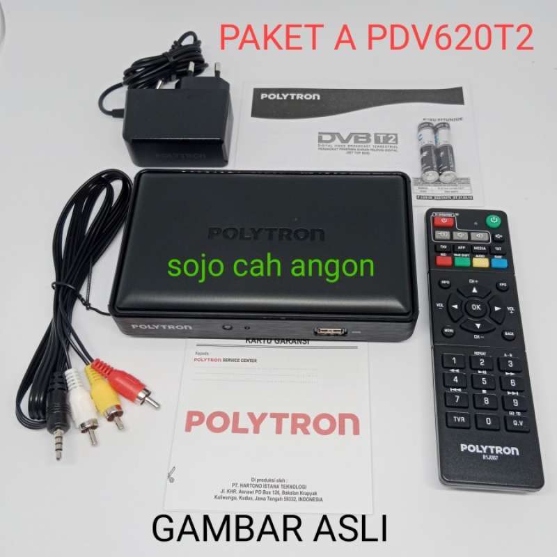 Jual Set Top Box Polytron Pdv 620t2 Stb Dvb T2 Penerima Siaran Tv ...