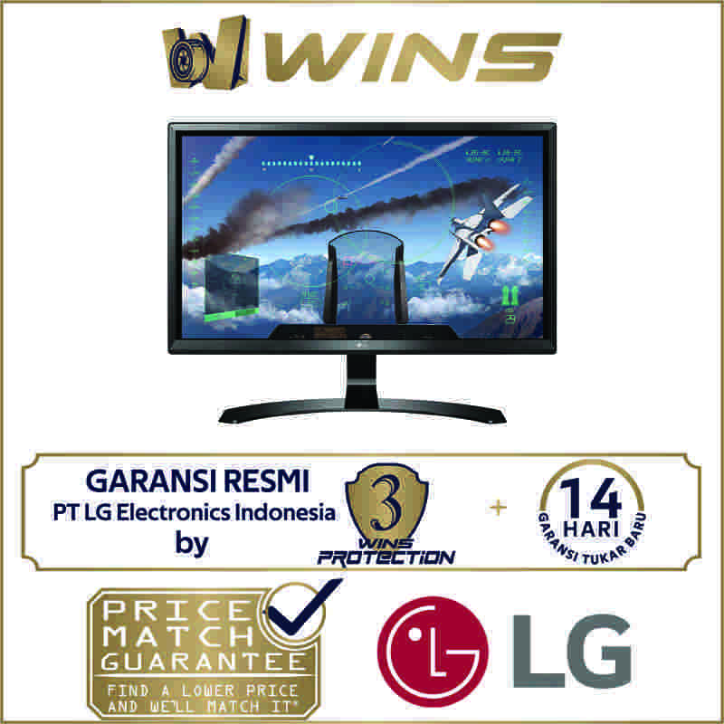 Jual LG 24UD58-B ATI Ultra HD (4K) Monitor 23.8 AMD Radeon FreeSync 5ms ...