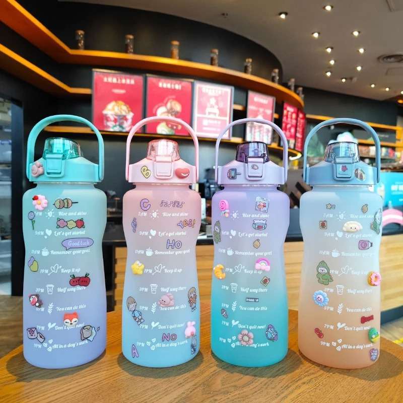 Jual Botol minum viral 2 liter aesthetic korea terbaru cantik dewasa ...