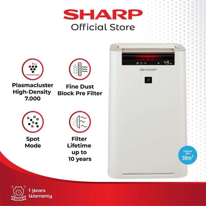 Jual Sharp Kc-g50y-w Air Purifier Humidifier Water Tank 2.5 Liter [38m] Di Seller Sharp Official ...