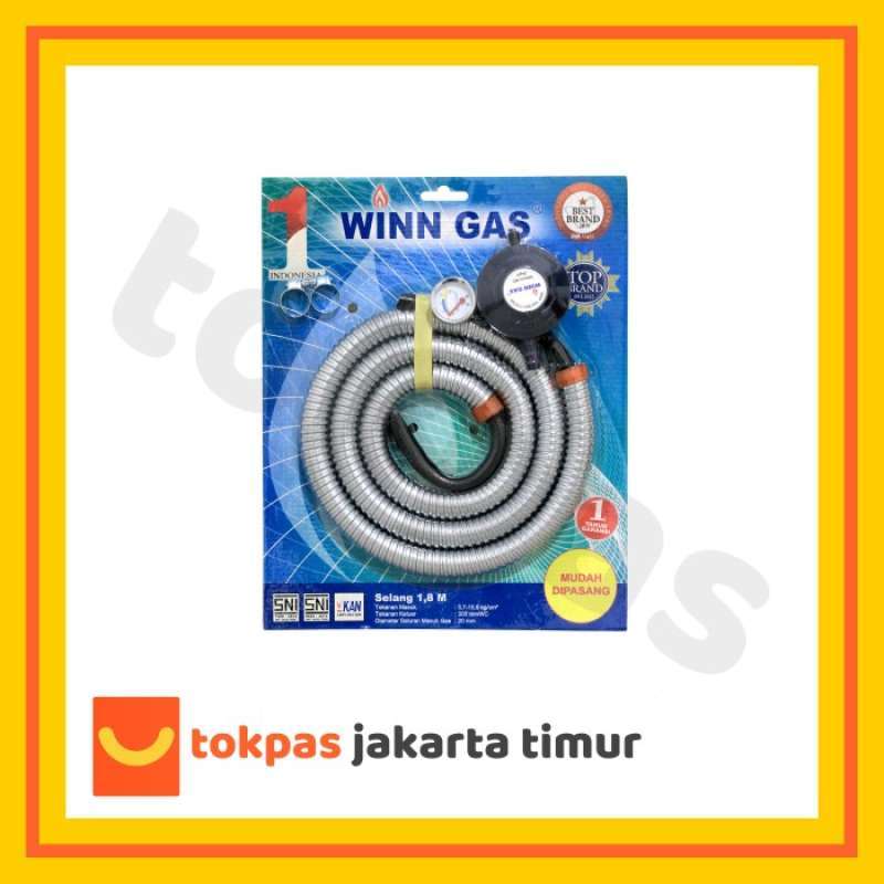 Jual Selang Regulator 1,8 Meter Winn Gas Kompor Lpg Paket Flex Reg W ...