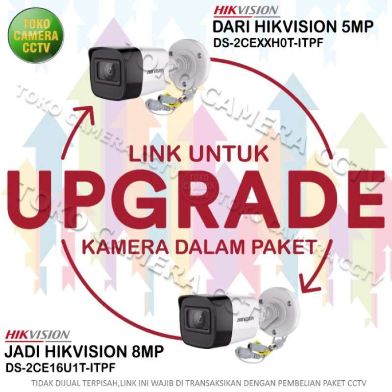 Promo UPGRADE KAMERA HIKVISION 5MP JADI KAMERA HIKVISION 8MP Diskon 23% ...