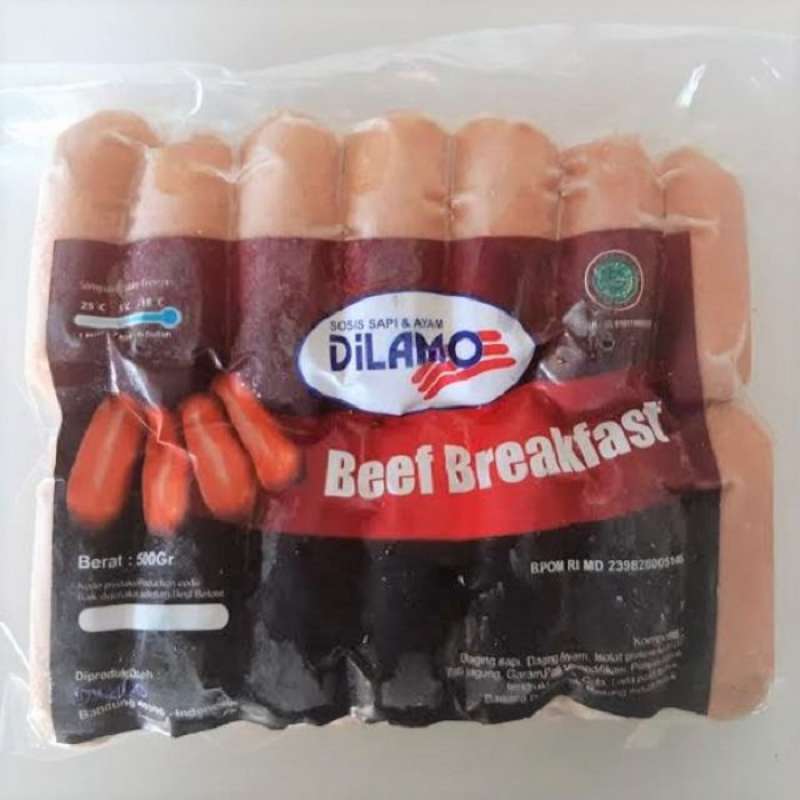 Jual Dilamo Beef Breakfast Mini Premium Sosis Sapi [500 gr] di Seller ...