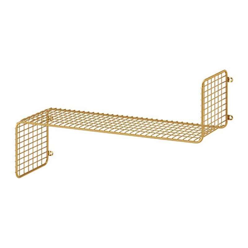 Jual Rak Besi Ambalan Dinding SHU Serbaguna 60x20cm (Tanpa Sekrup)_Emas ...