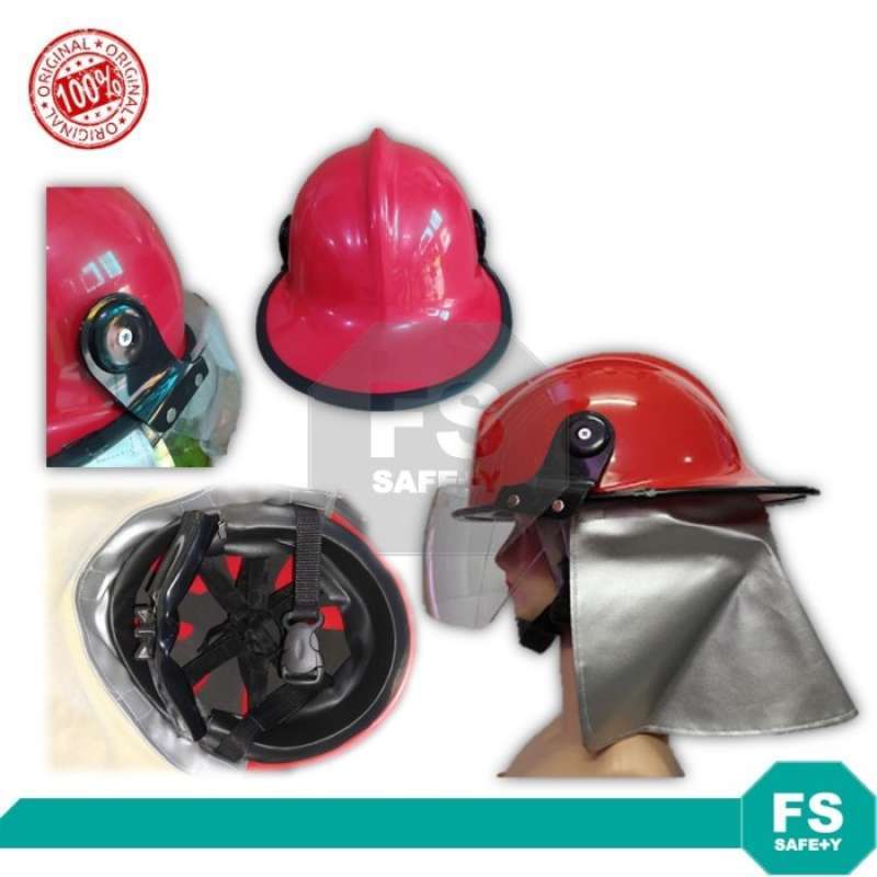 Promo Helm Pemadam Api Kebakaran Damkar Safety Fire Helmet Diskon 23% ...