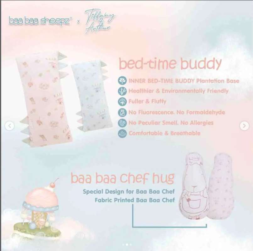 Promo Baabaasheepz x Tiffany&Arthur Bedtime Buddy Chef Baabaa Small Size - Avocado Sage Diskon 9 ...