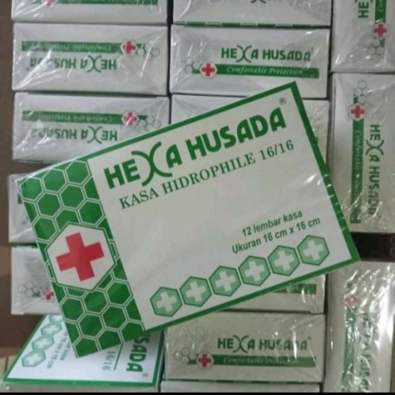 Jual Kain Kassa Steril 16x16 Hexa Husada Isi 12 Ori Kain Kasa Luka ...