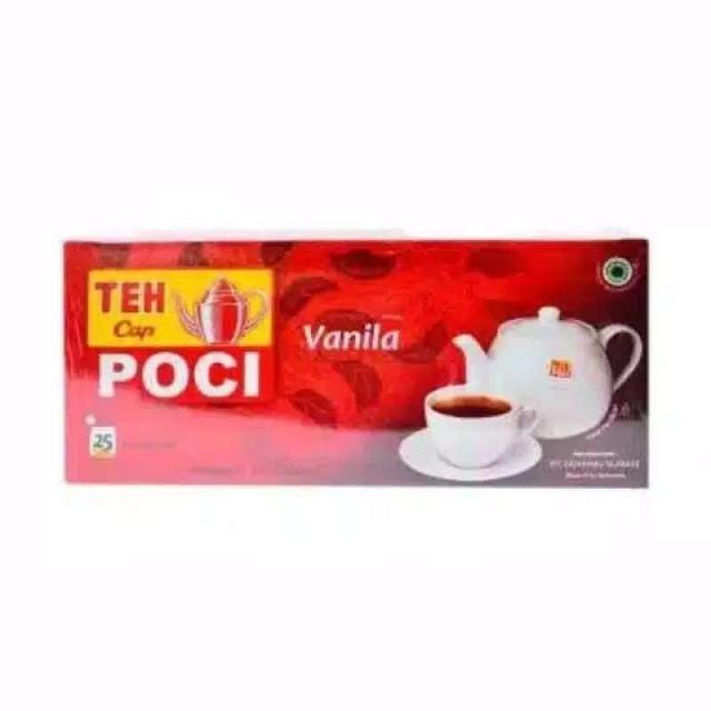 Jual TEH POCI CELUP RASA VANILA ISI 25 TEABAG @2GRAM KEMASAN DUS di ...