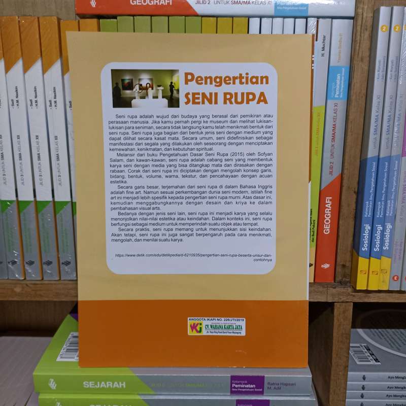 Jual Buku Seni Rupa Kelas 4 SD Kurikulum Merdeka WKJ di Seller Mangun Shop - Kramat, Kota ...