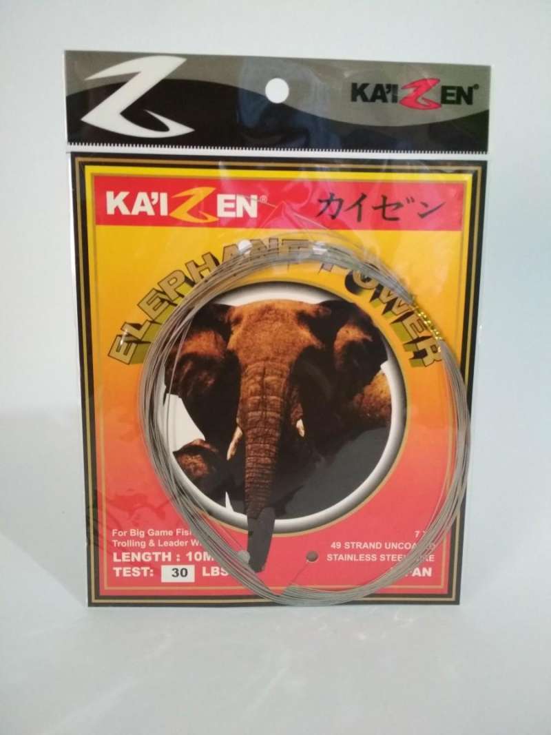 Jual Niklin Kawat Kaizen 10m Elephant Power 7x7 Ukuran 20lb 30lb 40lb ...