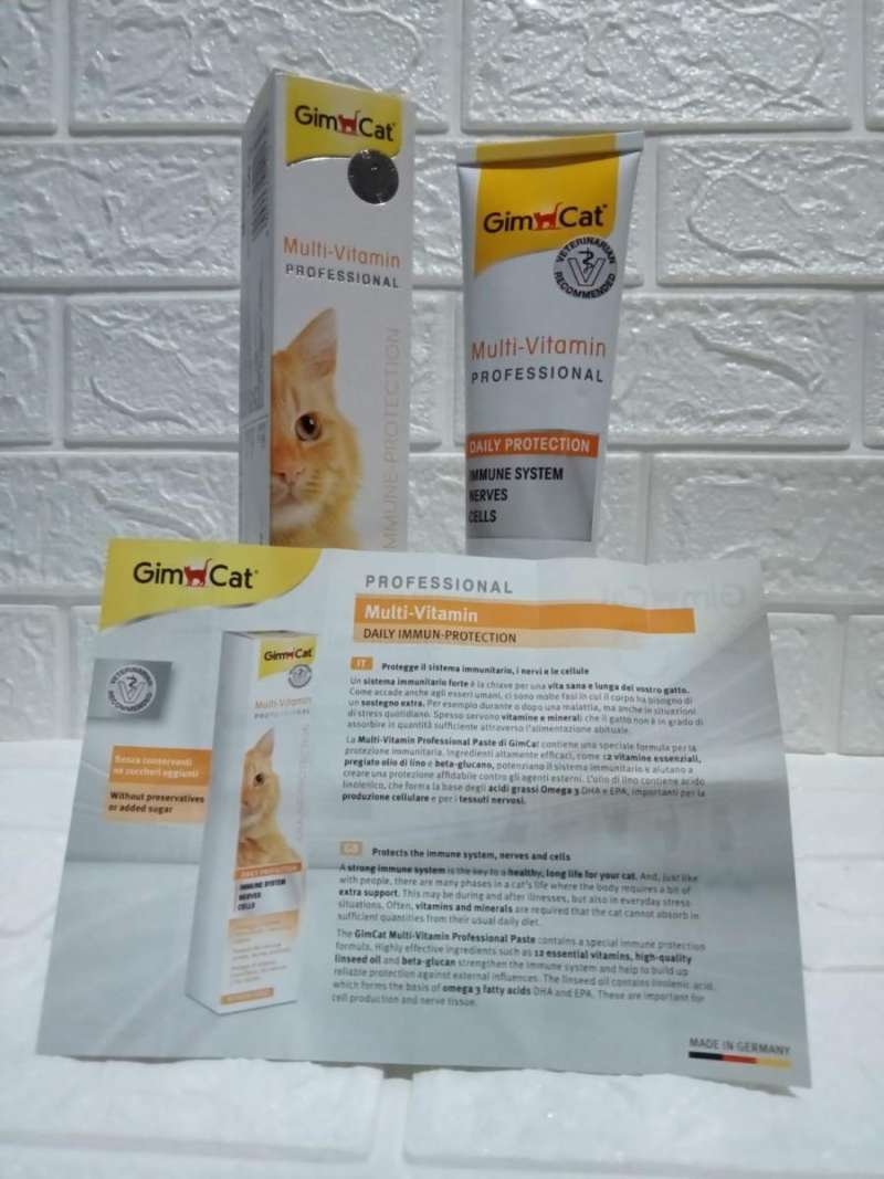 Jual Suplemen Kucing - Gim Cat Multi Vitamin 100gr Immune Protection Di ...