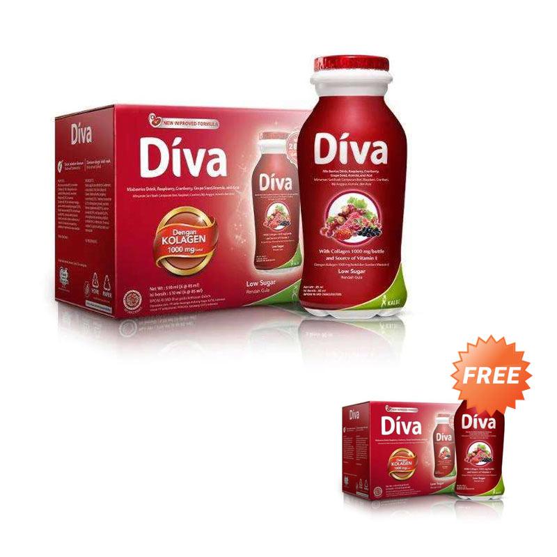 Jual [Buy 1 Get 1] Diva Beauty Drink Minuman Kesehatan [85 mL/ 6 pcs ...