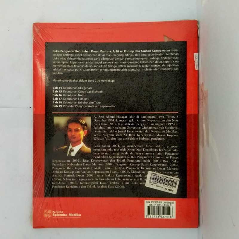 Jual Pengantar Kebutuhan Dasar Manusia Aplikasi Konsep Dan Proses Keperawatan Buku 2 Buku ...