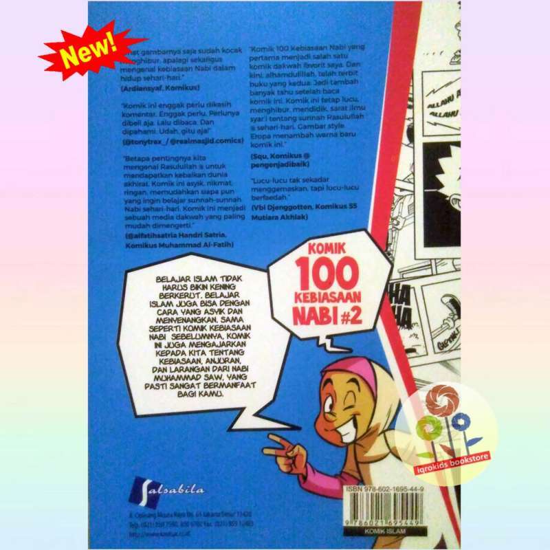 Promo Komik 100 Kebiasaan Nabi Seri 2 Diskon 24% Di Seller Iqrokids ...
