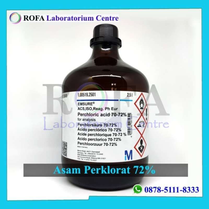 Jual Asam Perklorat / Perchloric Acid Merck 72% Pro Analis Eceran 50 Ml Di Seller Anes Medika ...
