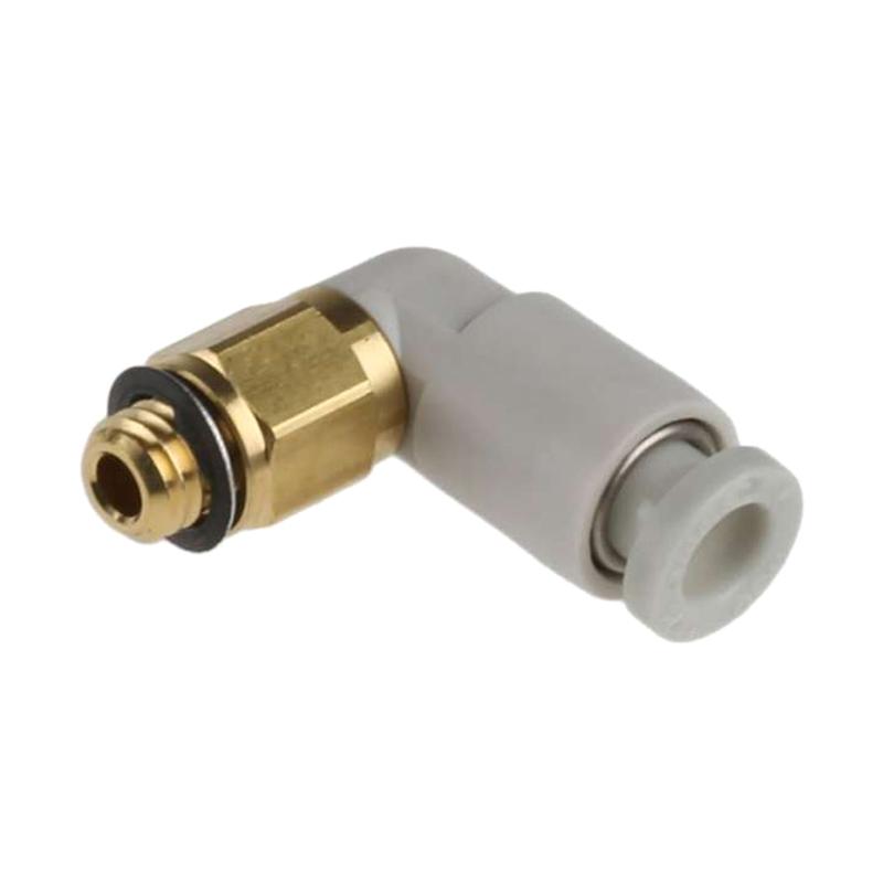 Jual SMC Fitting L Elbow Male Connector 6mm Drat M5 x 0.8 [KQ2L06-M5A] - - Putih di Seller ...