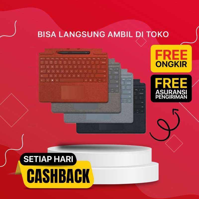 Promo Microsoft Surface PRO X / 8 Keyboard Type Cover Signature Slim ...