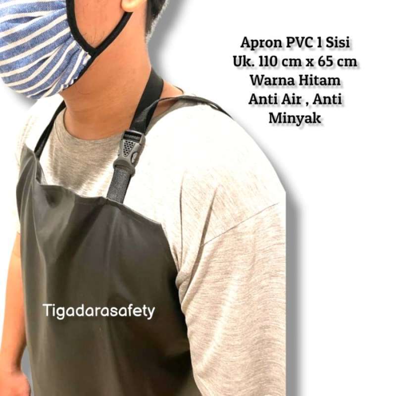 Promo Apron Atau Celemek Pvc Anti Air, Anti Minyak Dan Kimia 110 Cm X ...