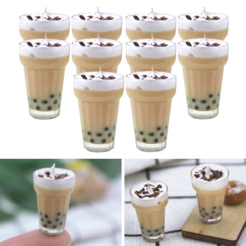 Jual Oem Dollhouse Miniature Milkshake Pearl Milk Tea Model Kids ...