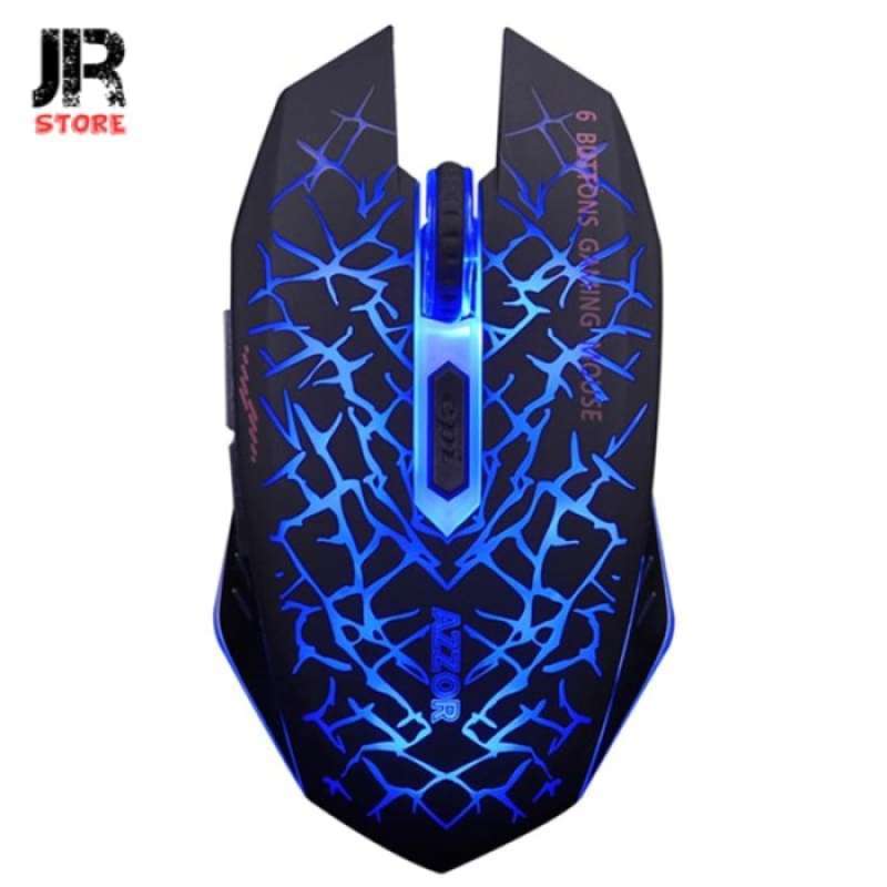 Promo Azzor Wireless Gaming Mouse Silent 2400 Dpi - M6 - Blue Diskon 52 ...