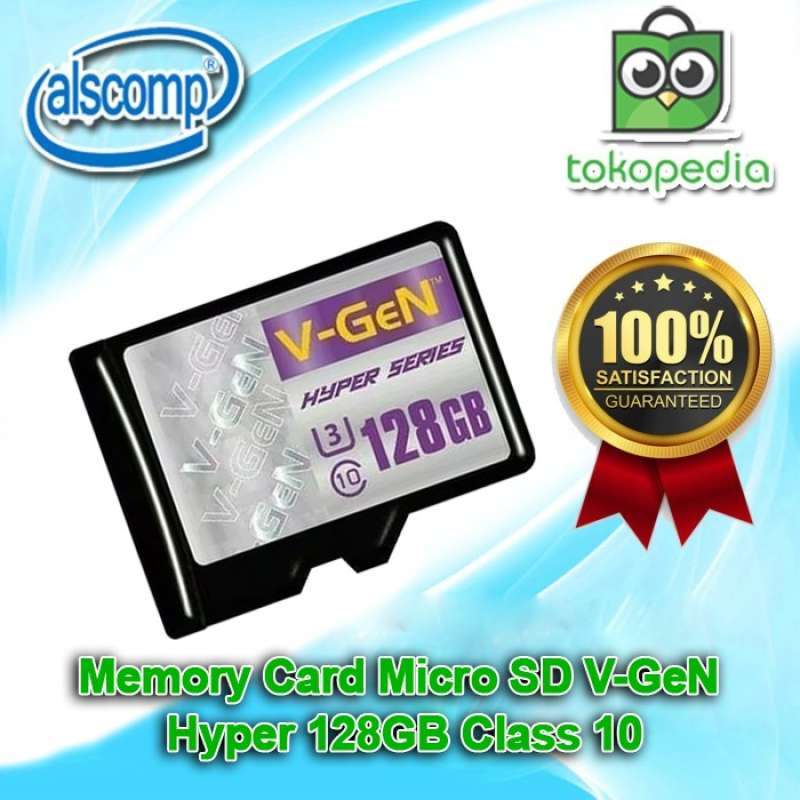 Jual Memory Card Micro SD V-GeN Hyper 128GB Class 10 di Seller NEW ...