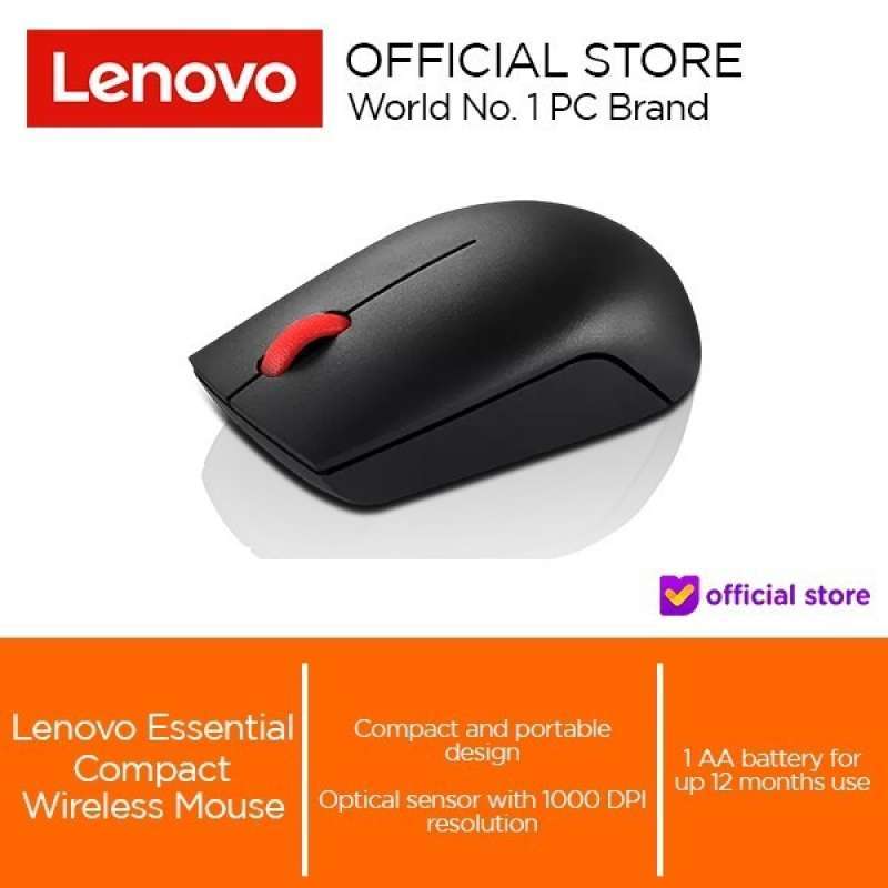 Jual Lenovo Essential Compact Wireless Mouse L300 4Y50R20864 di Seller ...