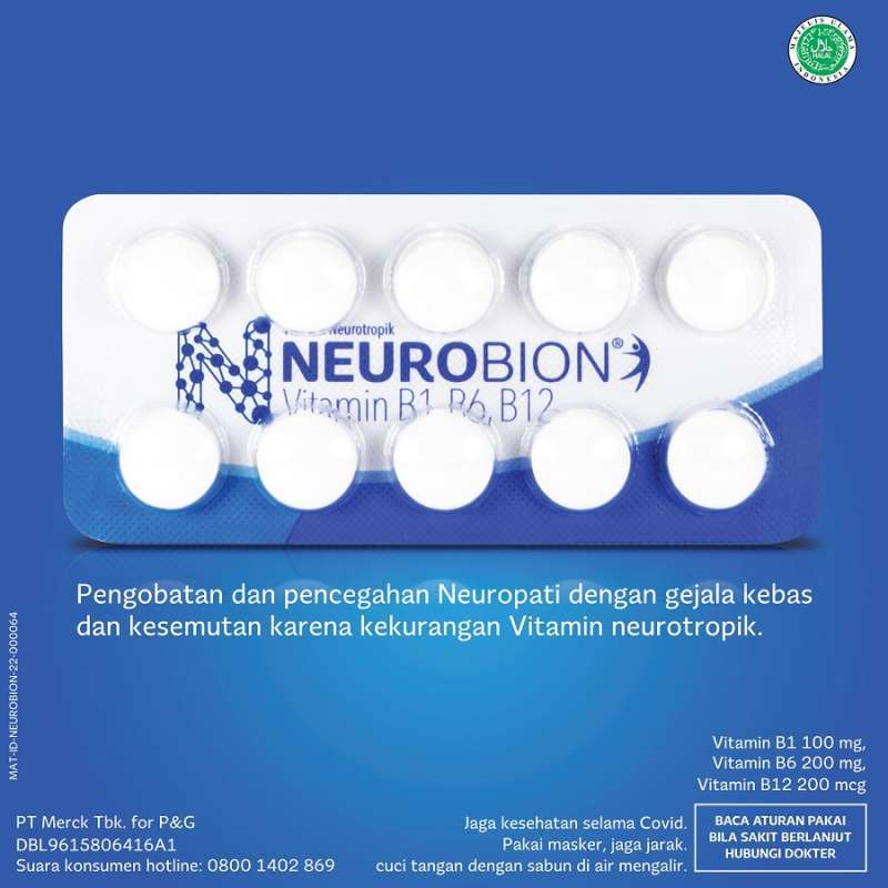 Jual Neurobion Ct Vitamin B1, B6, B12 (30 Tablet) Di Seller Blibli.com ...