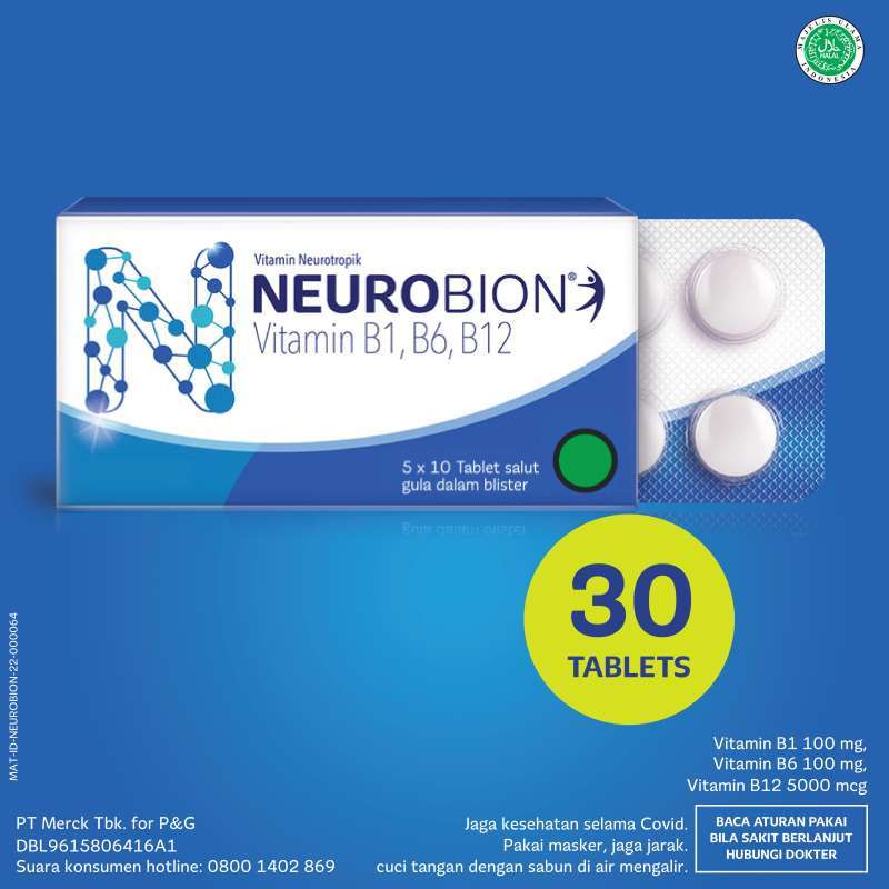 Jual Neurobion Ct Vitamin B1, B6, B12 (30 Tablet) Di Seller Blibli.com - Gudang Blibli | Blibli