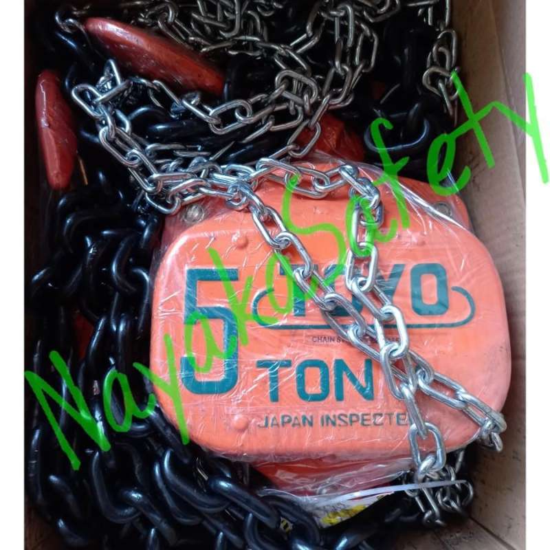 Jual Takel / Chain Block / Katrol Angkat TOYO kapasitas 5Ton x 3Meter ...