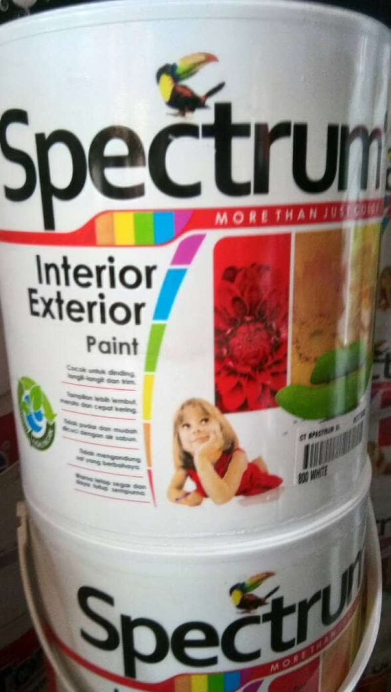 Promo cat tembok SPECTRUM PUTIH 5KG Diskon 13% di Seller Taylaa Shop ...