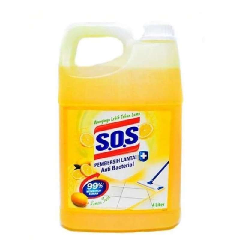 Jual Sos Floor Cleaner / Pembersih Lantai - Galon / Jerigen 4000ml / 4 ...