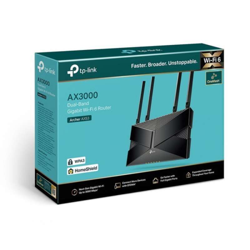 Jual Tplink Archer-ax53 Ax3000 Router Dualband Gigabit Wifi 6 Acher ...