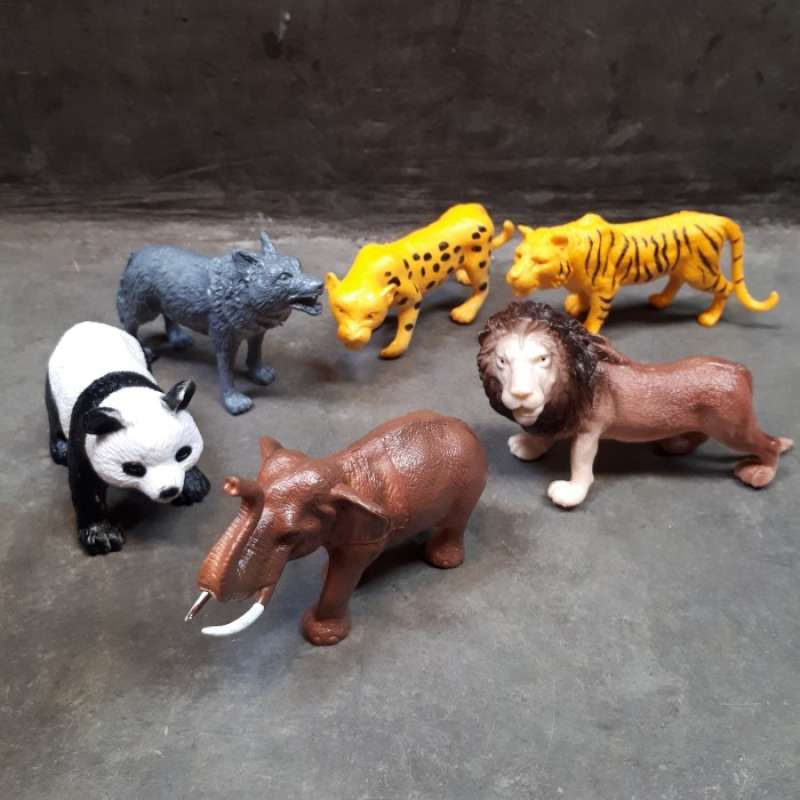 Jual MAINAN MINIATUR HEWAN KARET UKURAN BESAR ISI 6 PCS di Seller ...