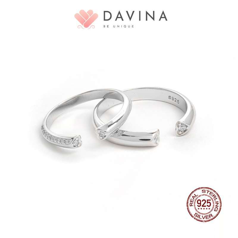 Jual Davina Couple Fandy Fanny Rings Silver Color S925 - Wanita Di Seller Davina Jewelry ...