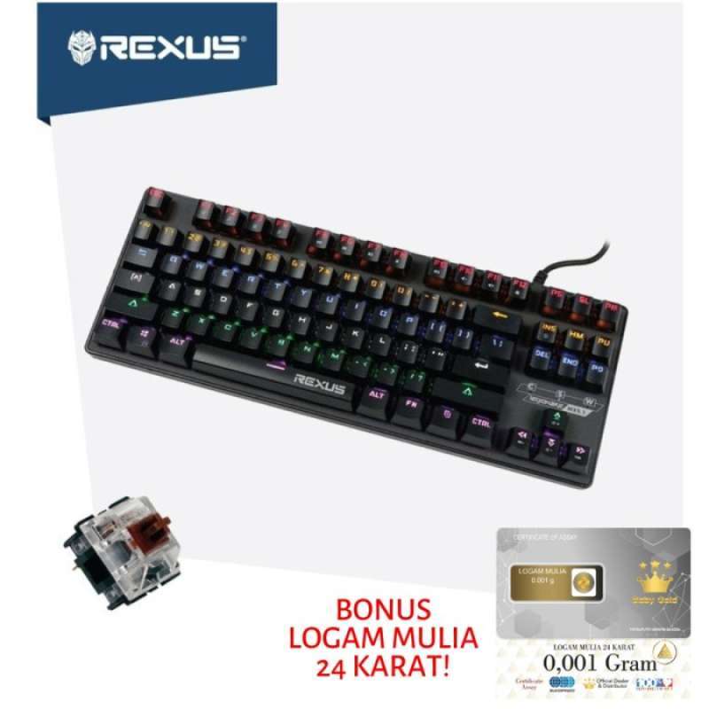 Jual Rexus Legionare MX5.1 TKL RGB Mechanical Gaming Keyboard - Random ...