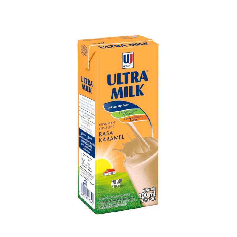 Jual Susu UHT Ultra Milk Karamel 200 ml di Seller Ollo Creation ...