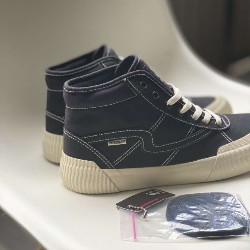 Jual Sepatu Patrobas Equip High Black White Original Made In Indonesia ...