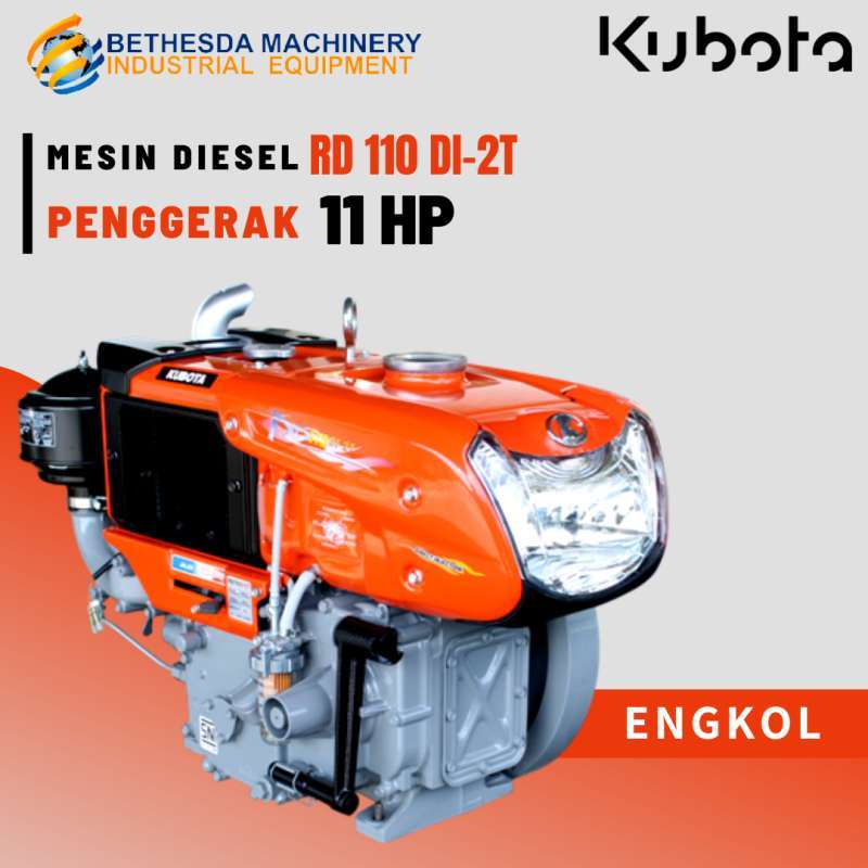 Jual Mesin Diesel 11 HP Penggerak Kubota / Mesin Kubota 11 PK Radiator ...