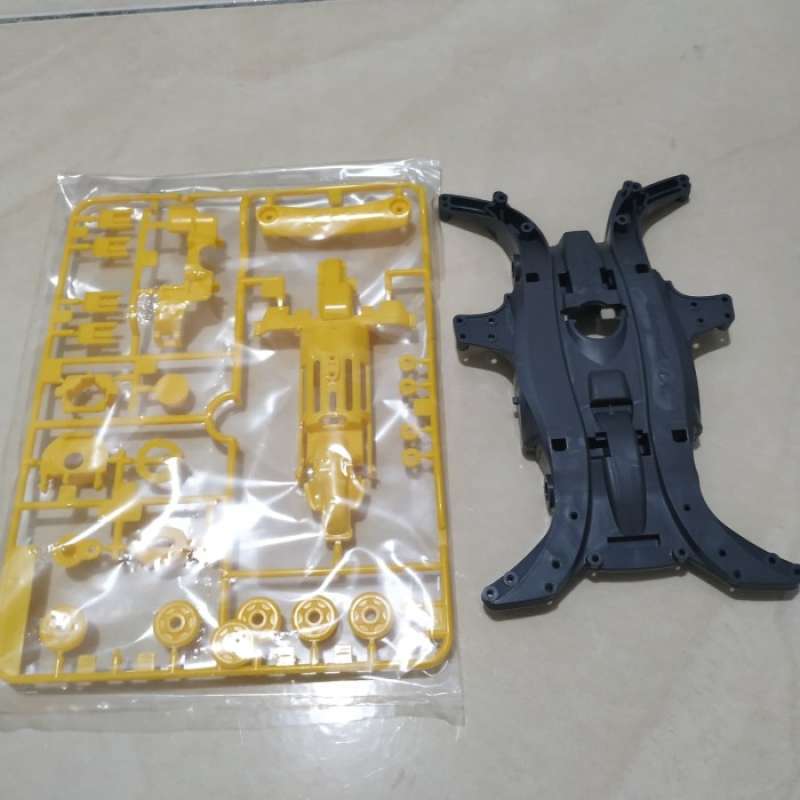 Promo tamiya ma chassis dark gray + gearbox yellow original Diskon 60% ...